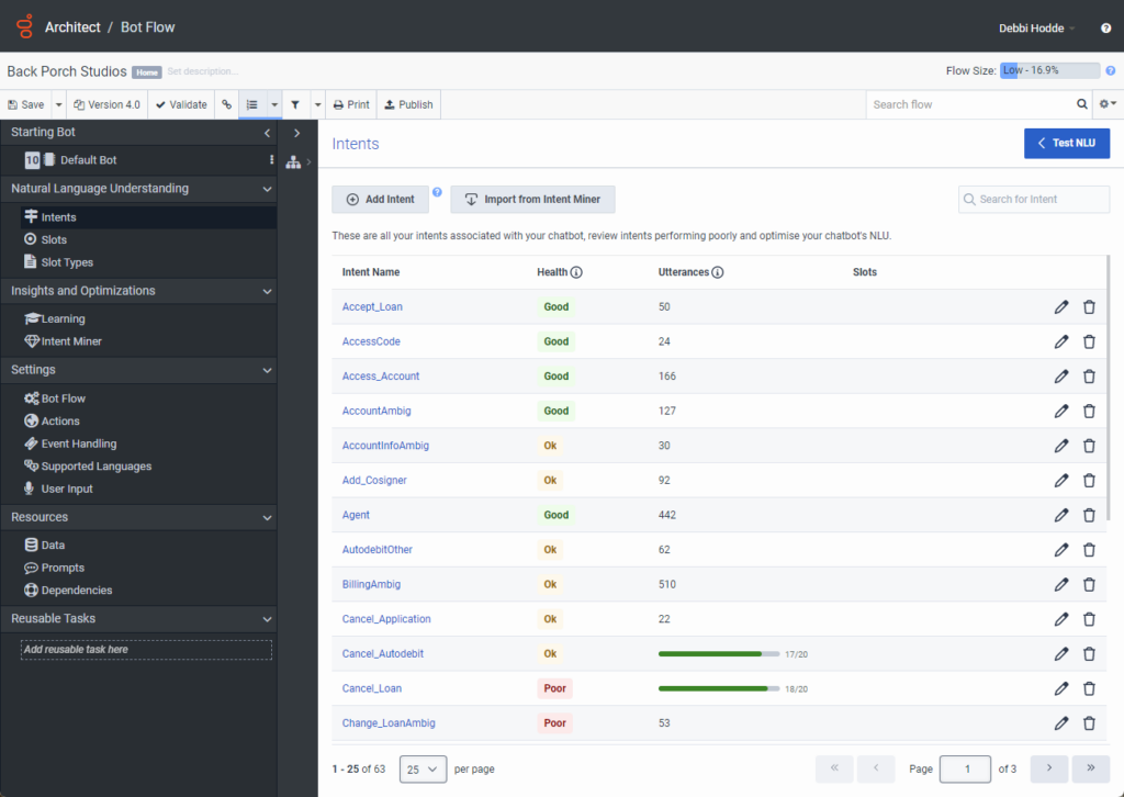 Bot intent healthの概要 - Genesys Cloud Resource Center